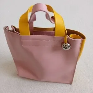 Furla | Bags | Furla Leather Tote Buttery Soft Girl Bag Pink Yellow ...